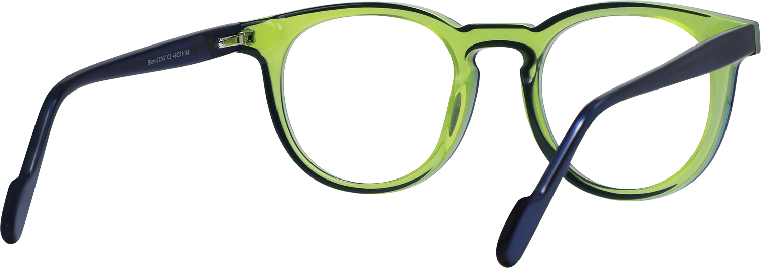 Emer Round Light Green Eyeglasses | Fytoo Optical