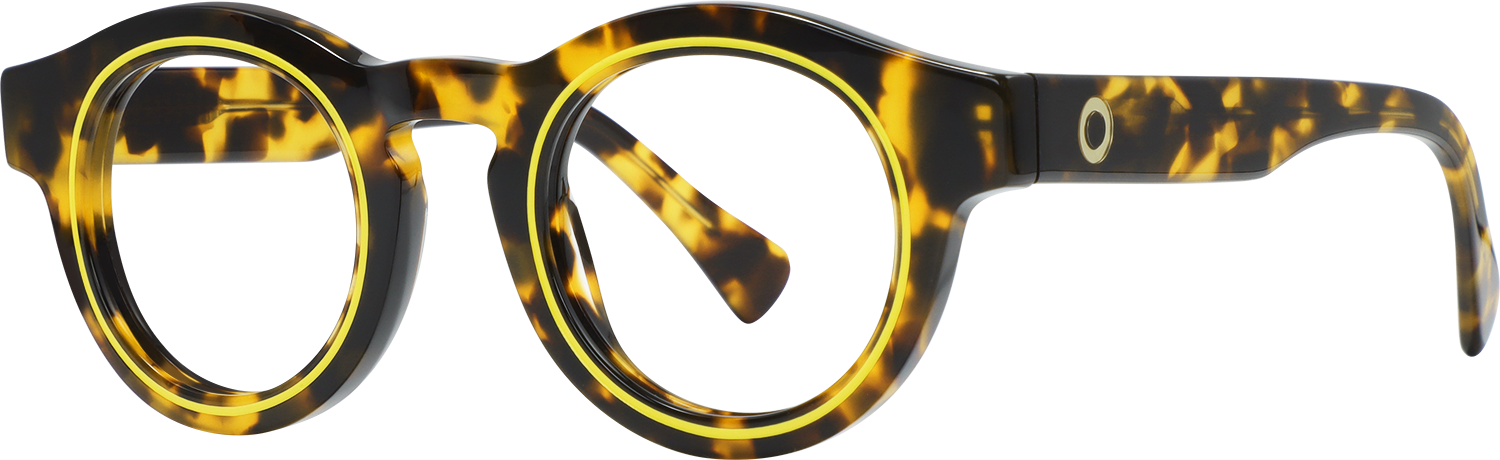 August Round Orange Eyeglasses | Fytoo Optical