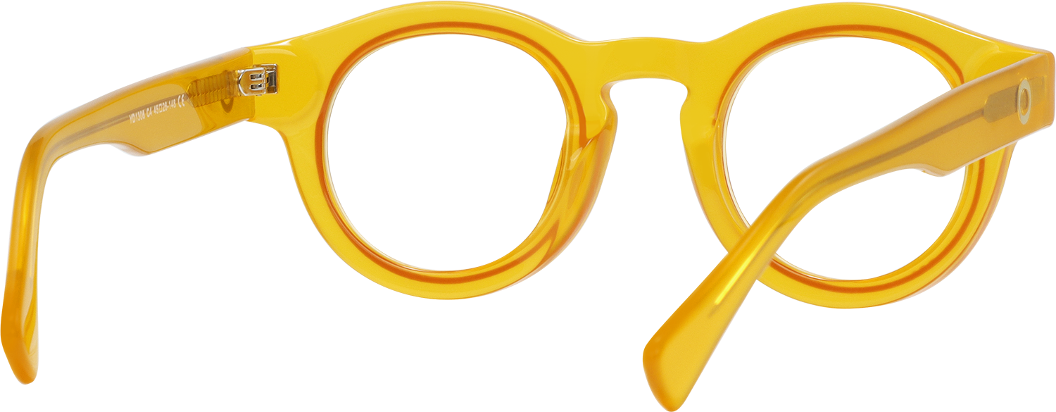 August Round Orange Eyeglasses | Fytoo Optical