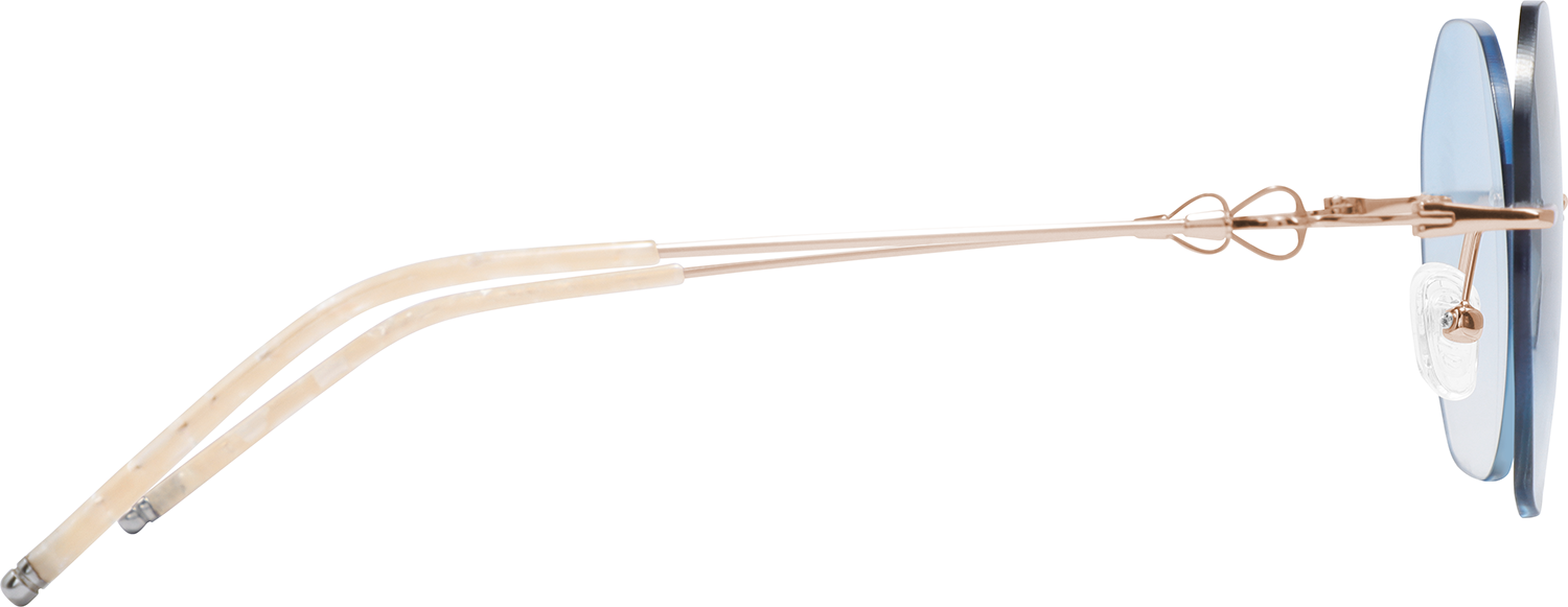 Romeo Geometric Blue Eyeglasses | Fytoo Optical