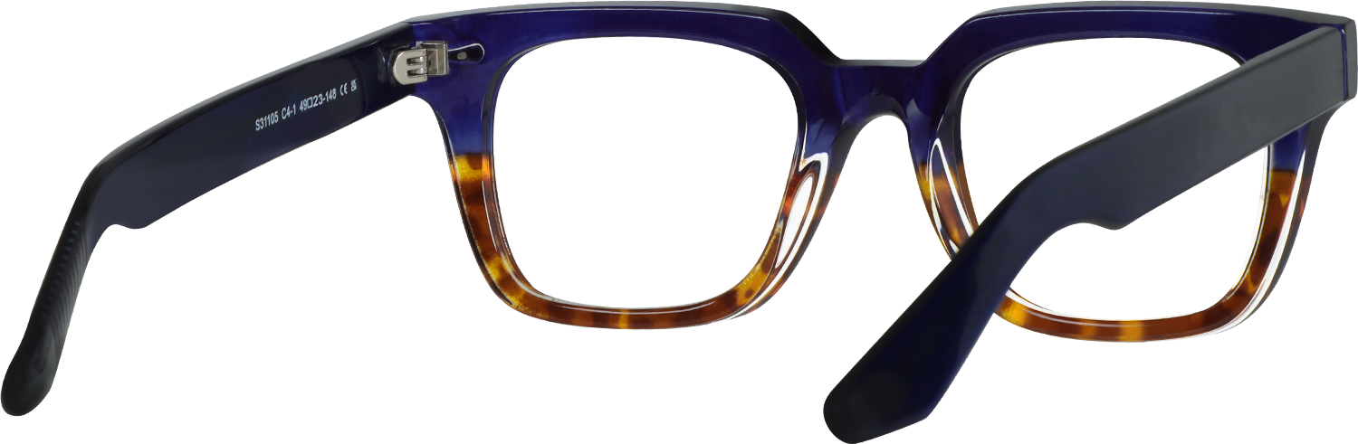 Elena Rectangle Two-Tone Eyeglasses | Fytoo Optical