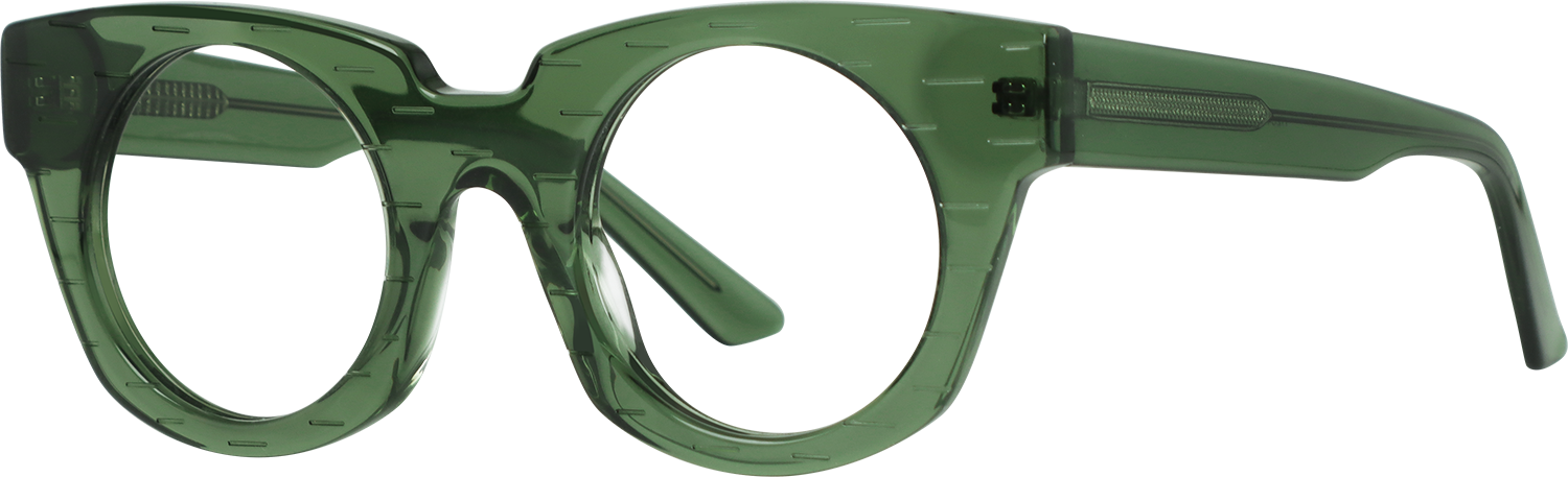Jeff Geometric Green Eyeglasses | Fytoo Optical