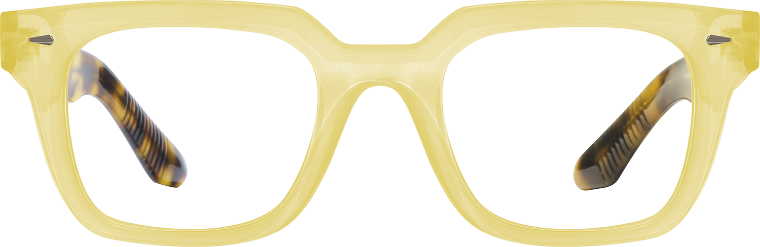 Rick Rectangle Yellow Eyeglasses | Fytoo Optical