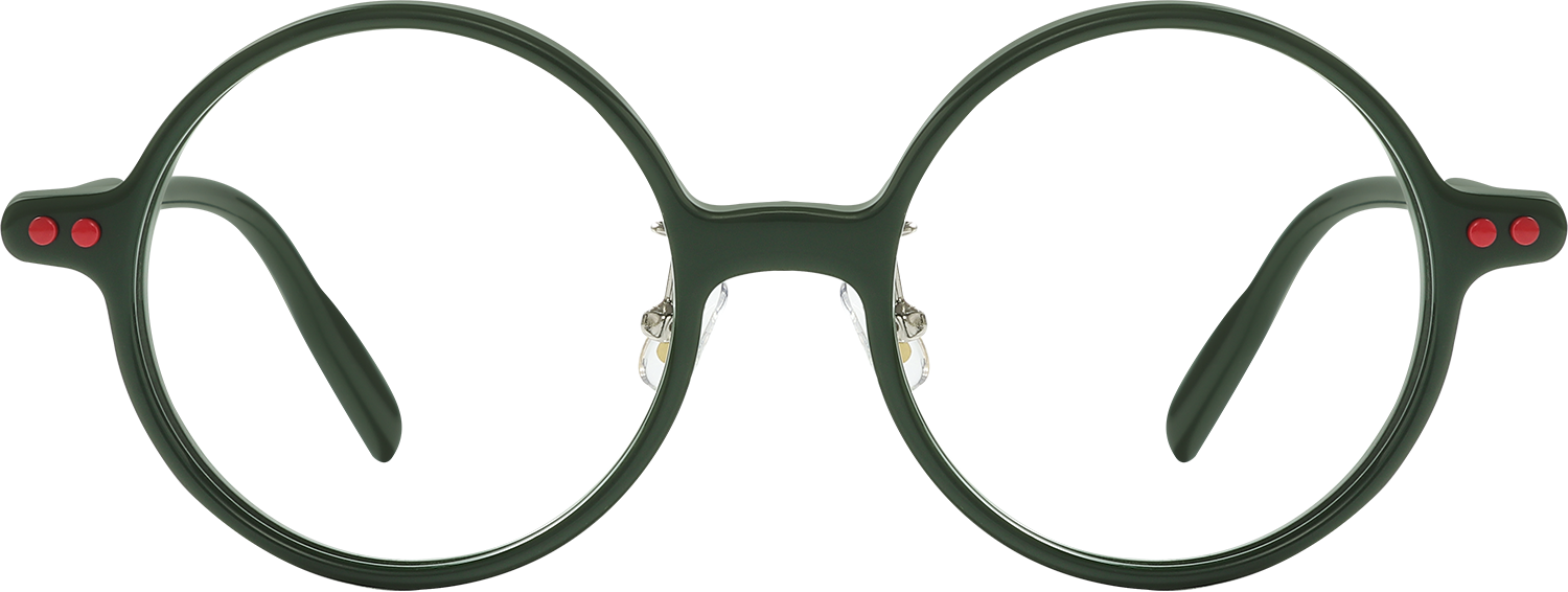 Rica Round Green Eyeglasses | Fytoo Optical
