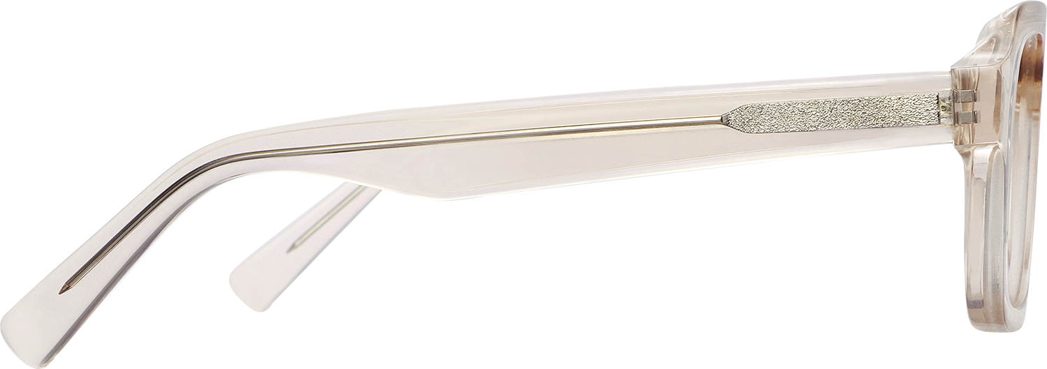 Chris Rectangle Light Coffee Eyeglasses | Fytoo Optical