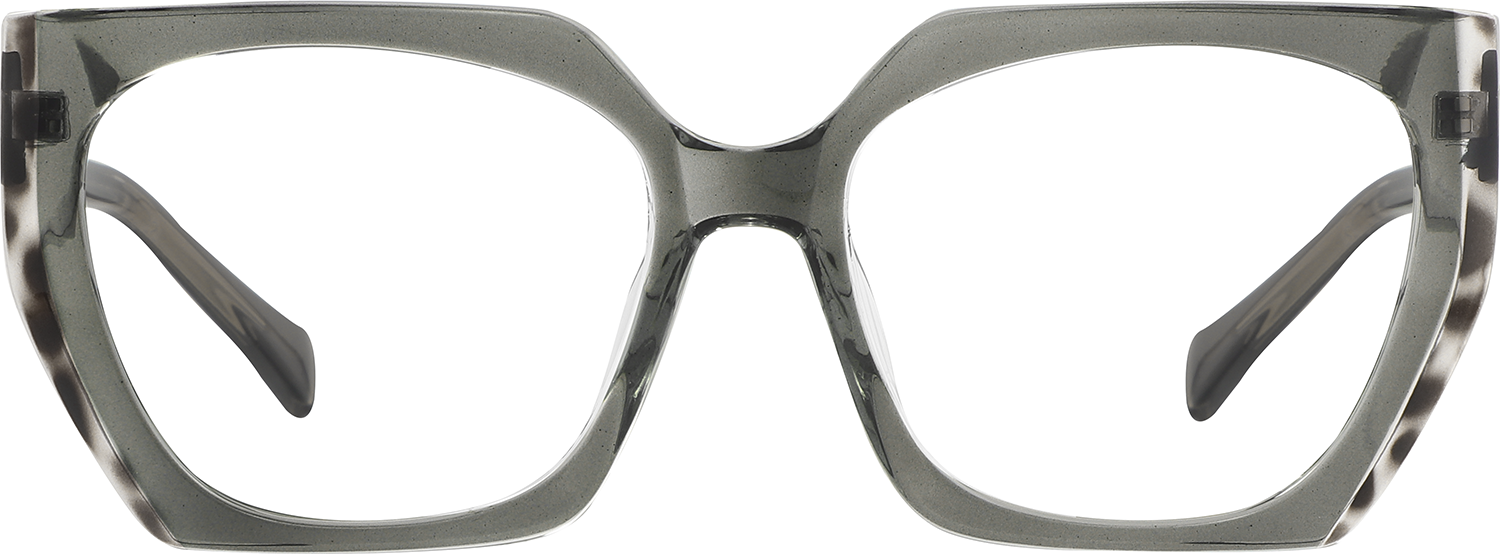 Catherine Geometric Grey Eyeglasses | Fytoo Optical