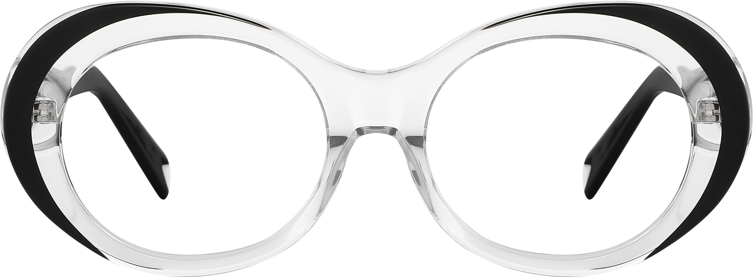 Beata Oval Transparent Eyeglasses | Fytoo Optical