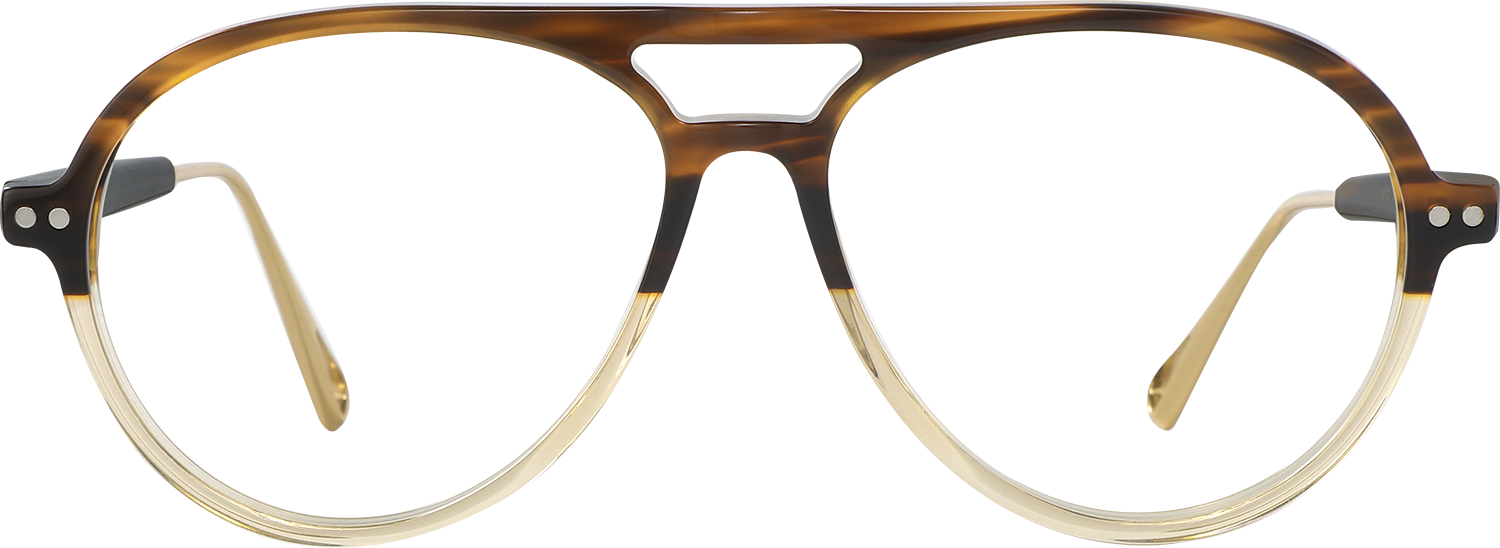 Evadne Aviator Two-Tone Eyeglasses | Fytoo Optical