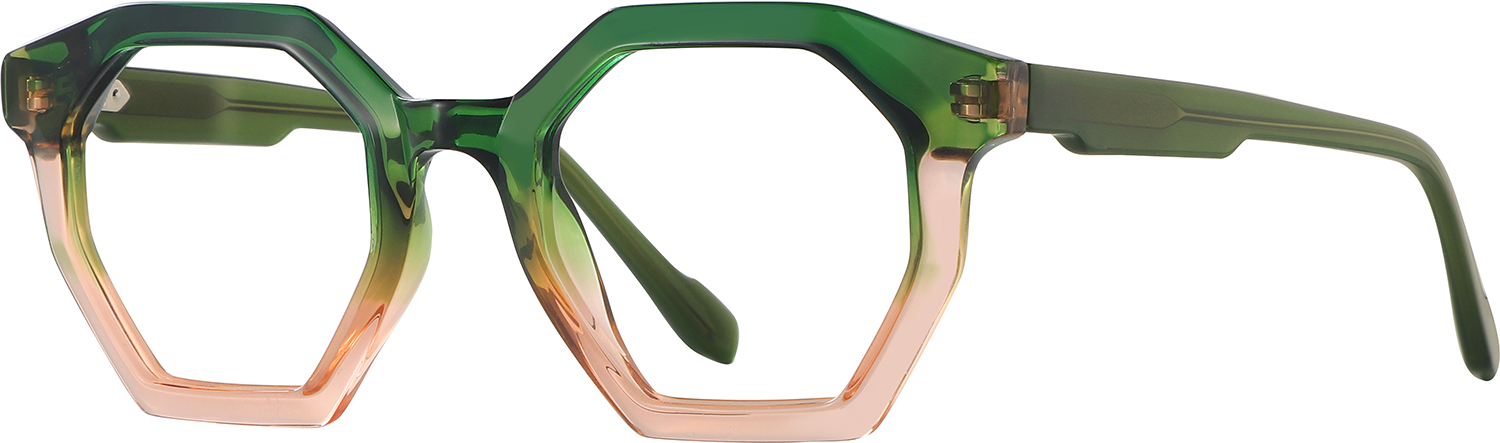 Lotus Geometric Two-Tone Eyeglasses | Fytoo Optical