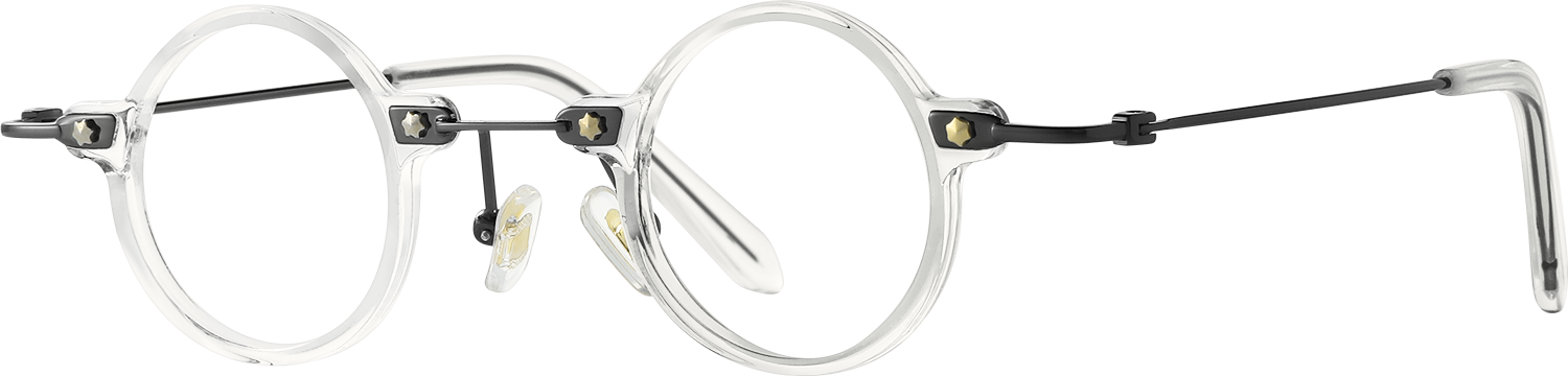 Ivy Round Transparent Eyeglasses | Fytoo Optical