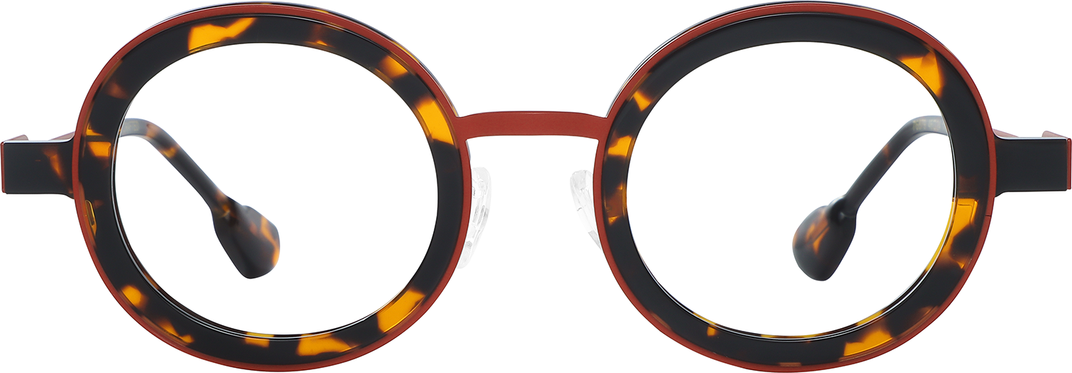 Anne Round Tortoiseshell Eyeglasses | Fytoo Optical