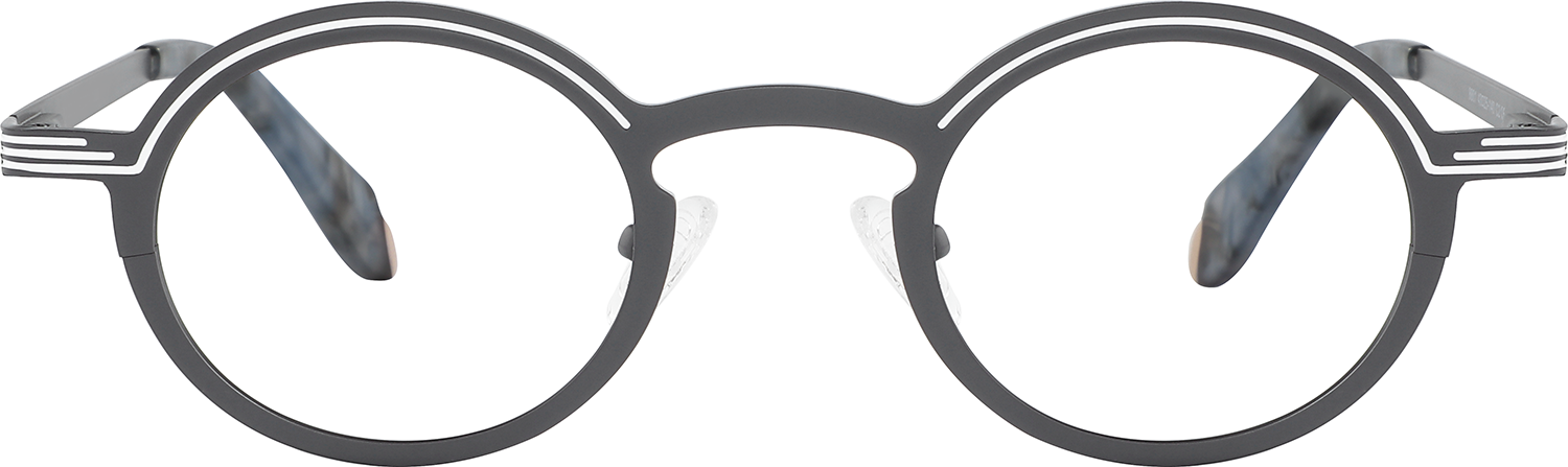Flo Oval Grey Eyeglasses | Fytoo Optical