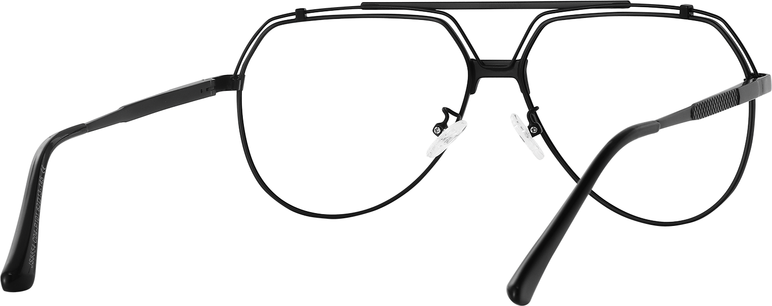 Roy Aviator Black Eyeglasses | Fytoo Optical