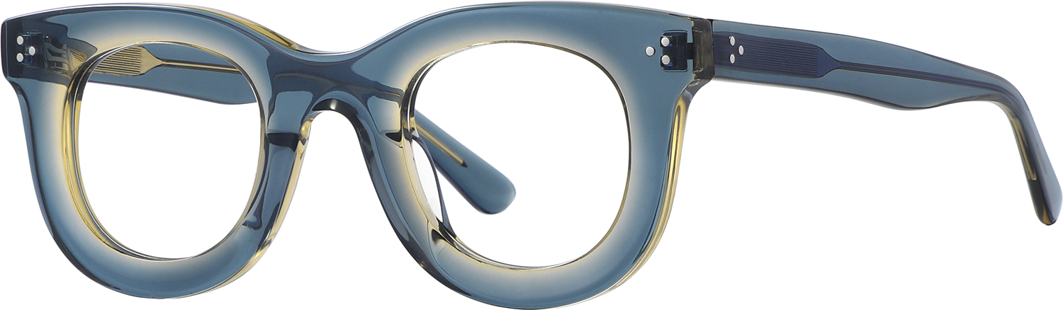 Tristan Round Two-Tone Eyeglasses | Fytoo Optical