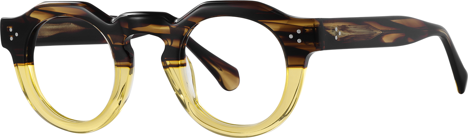 Tricia Geometric Two-tone Eyeglasses | Fytoo Optical