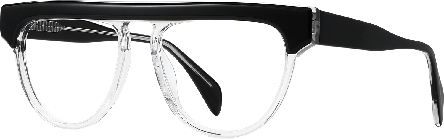 Eldric Geometric Two Tone Eyeglasses | Fytoo Optical