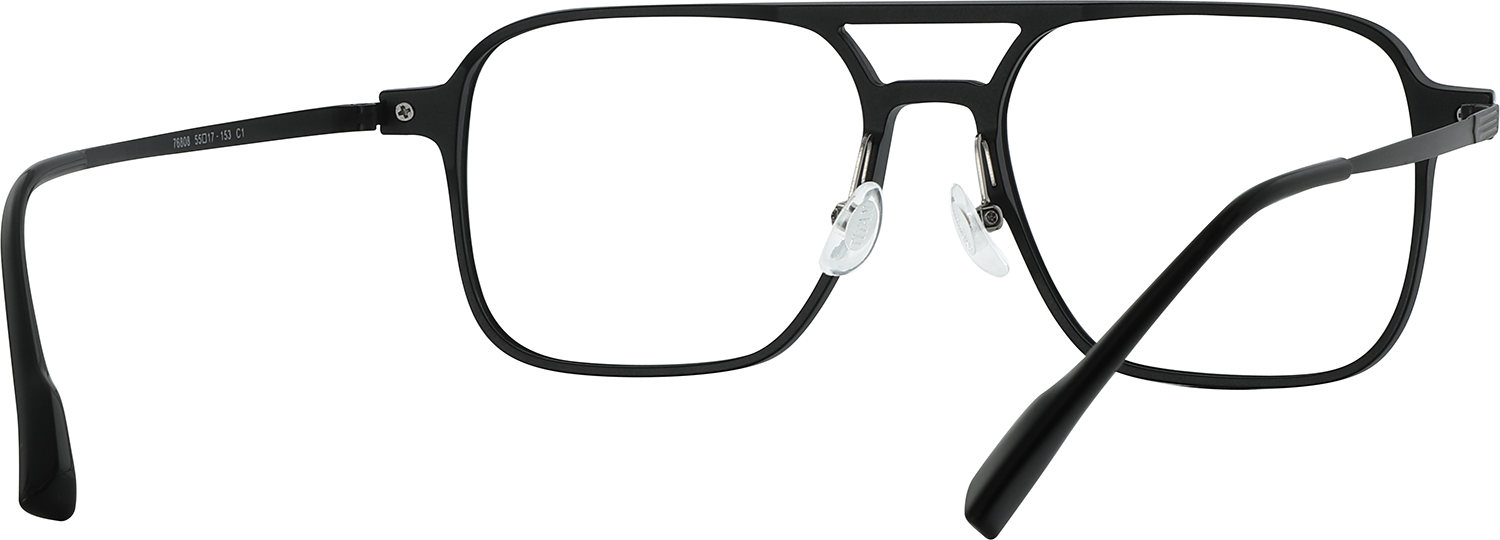 Mireille Aviator Black Eyeglasses | Fytoo Optical