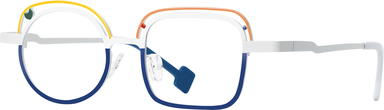 Nylo Geometric Two Tone Eyeglasses | Fytoo Optical