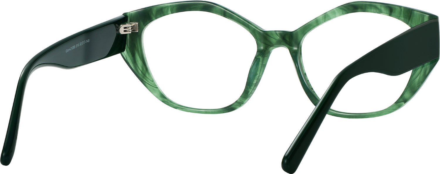 Eirae Geometric Green Eyeglasses | Fytoo Optical