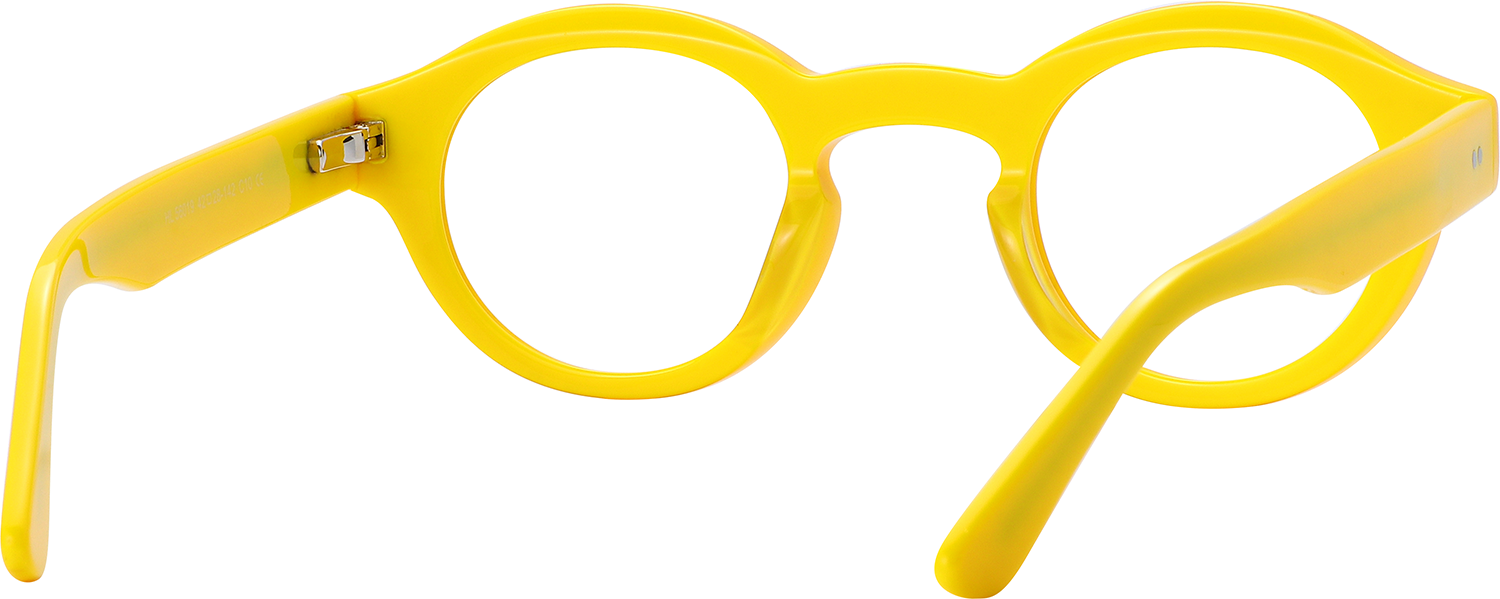 Sylvana Round Yellow Eyeglasses | Fytoo Optical