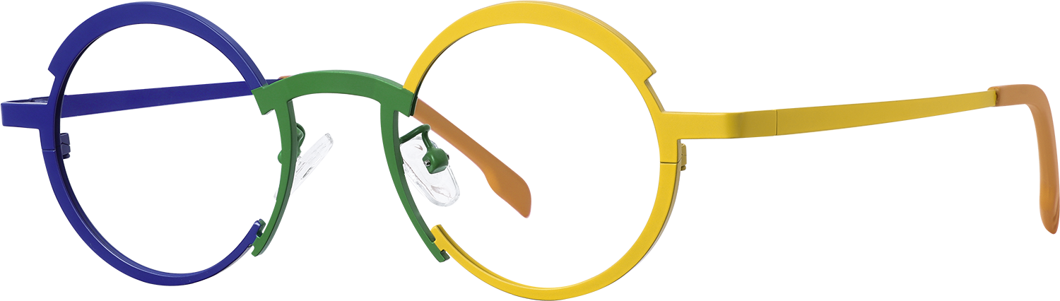 Eamon Round Multicolour Eyeglasses | Fytoo Optical