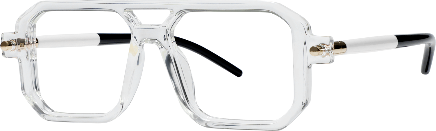 Tara Geometric Transparent Eyeglasses | Fytoo Optical