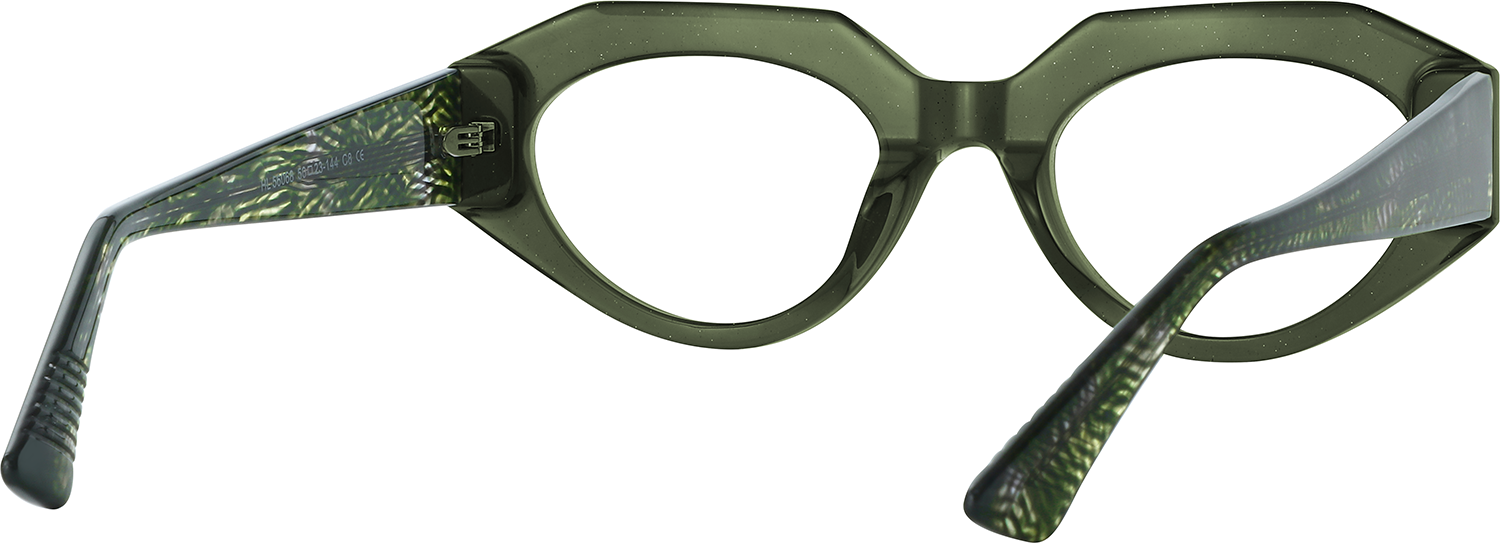 Mead Geometric Green Eyeglasses | Fytoo Optical