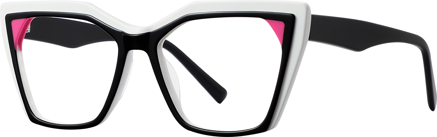 Obsidarion Geometric Two Tone Eyeglasses | Fytoo Optical
