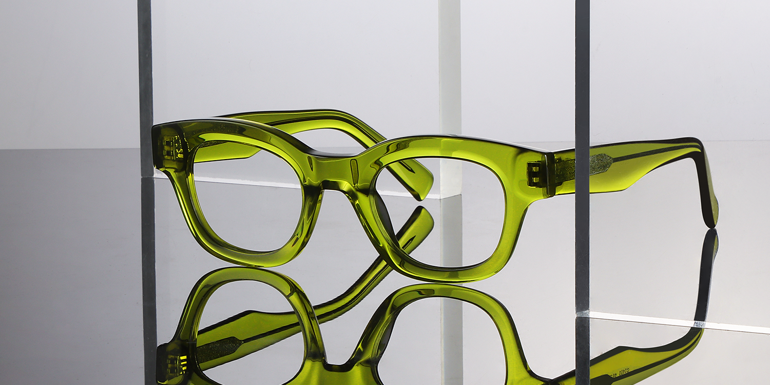 Ava Square Green Eyeglasses | Fytoo Optical