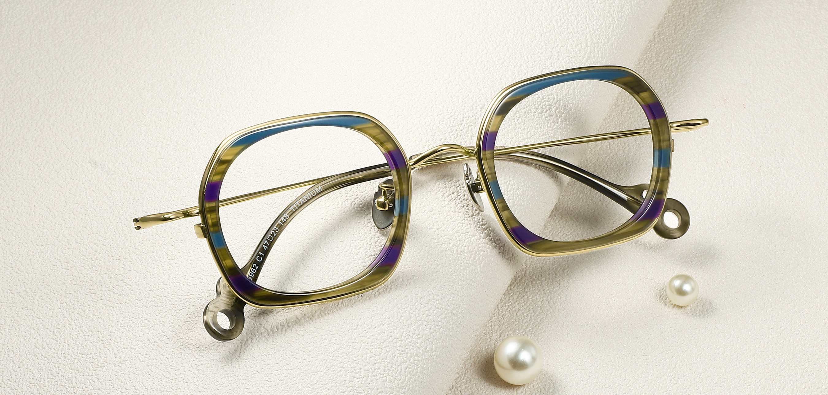 Alaric Square Multicolour Eyeglasses | Fytoo Optical