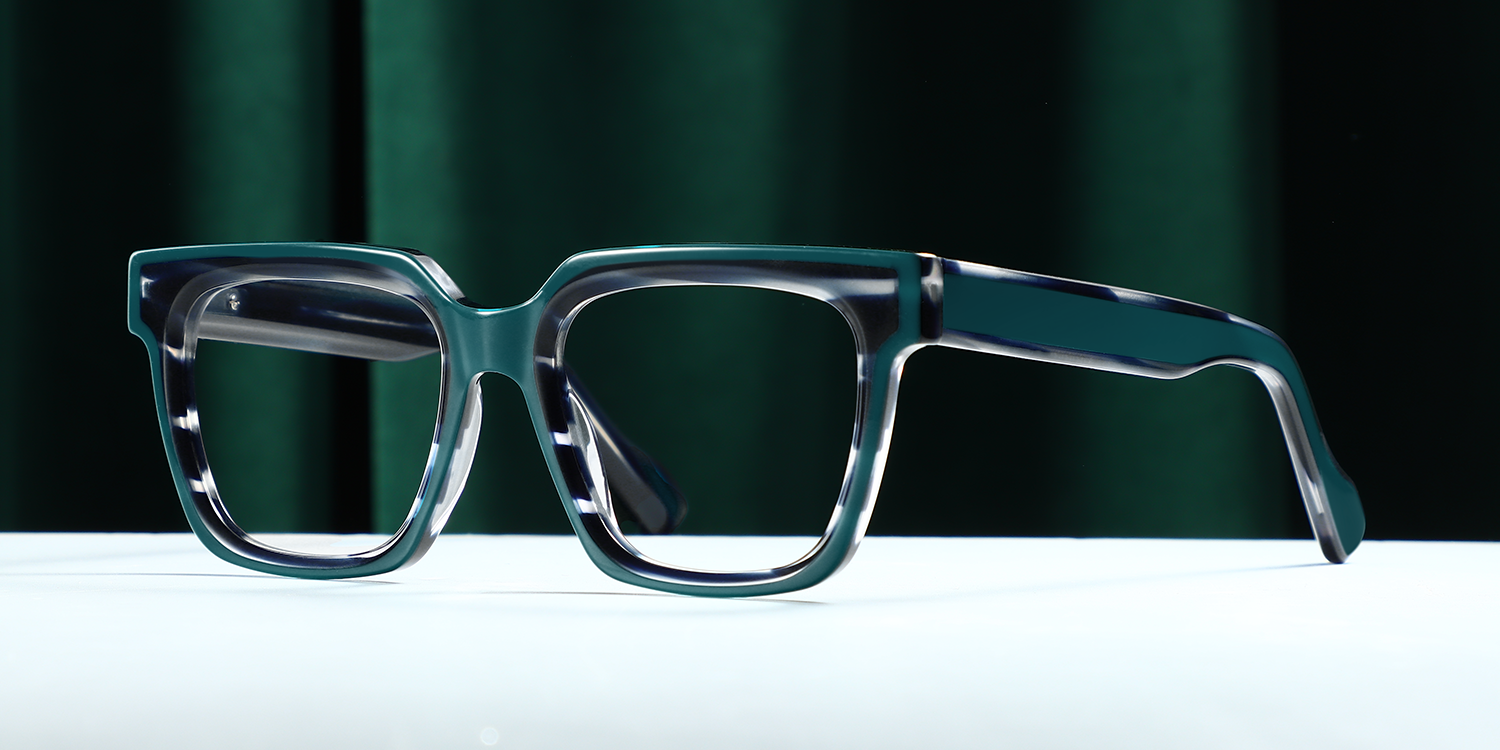 Elric Square Two Tone Eyeglasses | Fytoo Optical