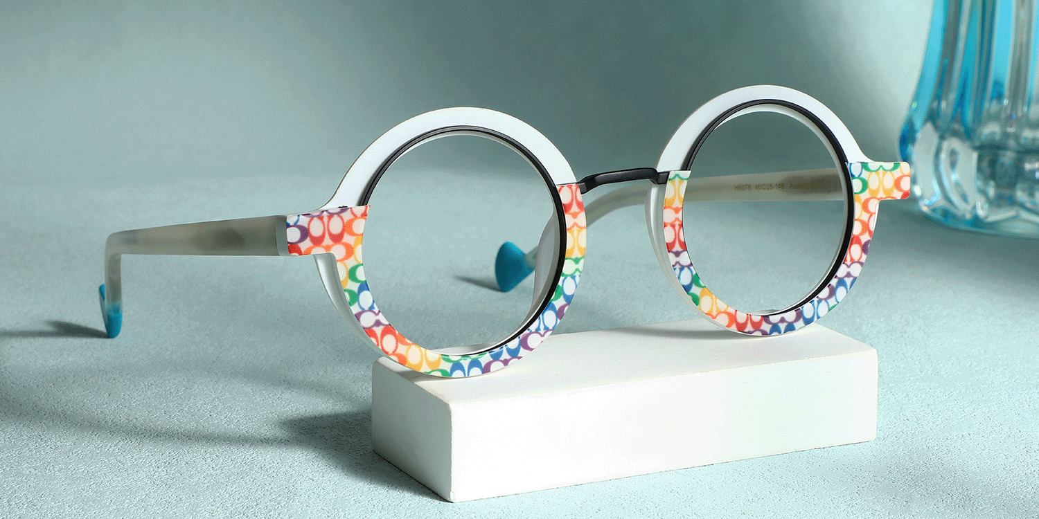 Elysia Round Two Tone Eyeglasses | Fytoo Optical
