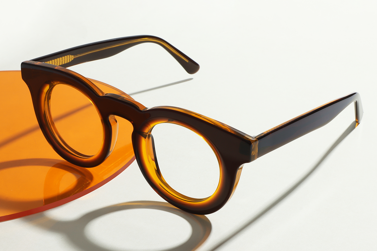 Archer Round Brown Eyeglasses | Fytoo Optical