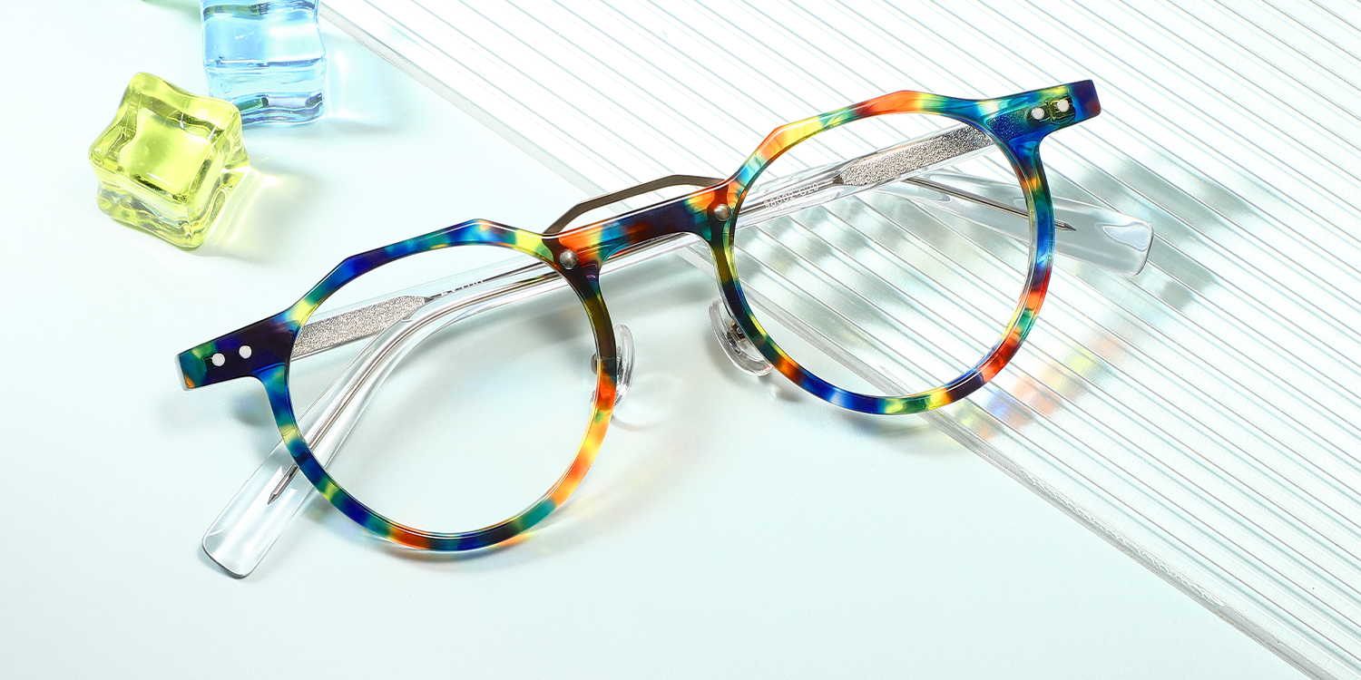 Abbas Geometric Multicolor Eyeglasses | Fytoo Optical