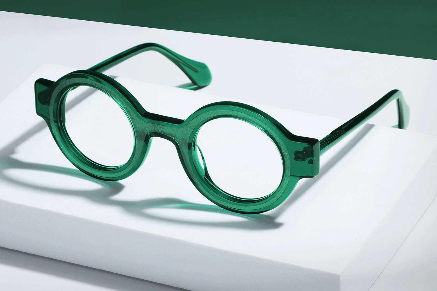 Augustin Round Green Eyeglasses | Fytoo Optical