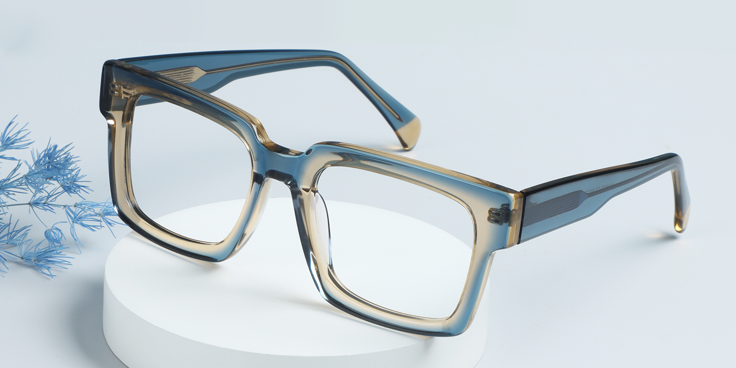 Jerrod Rectangle Two-Tone Eyeglasses | Fytoo Optical
