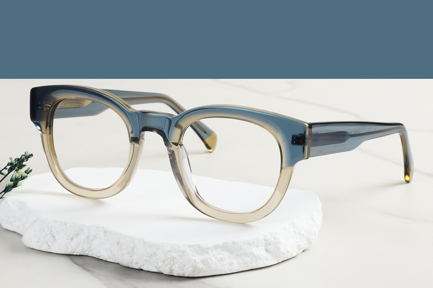 Kelsey Square Two-tone Eyeglasses | Fytoo Optical