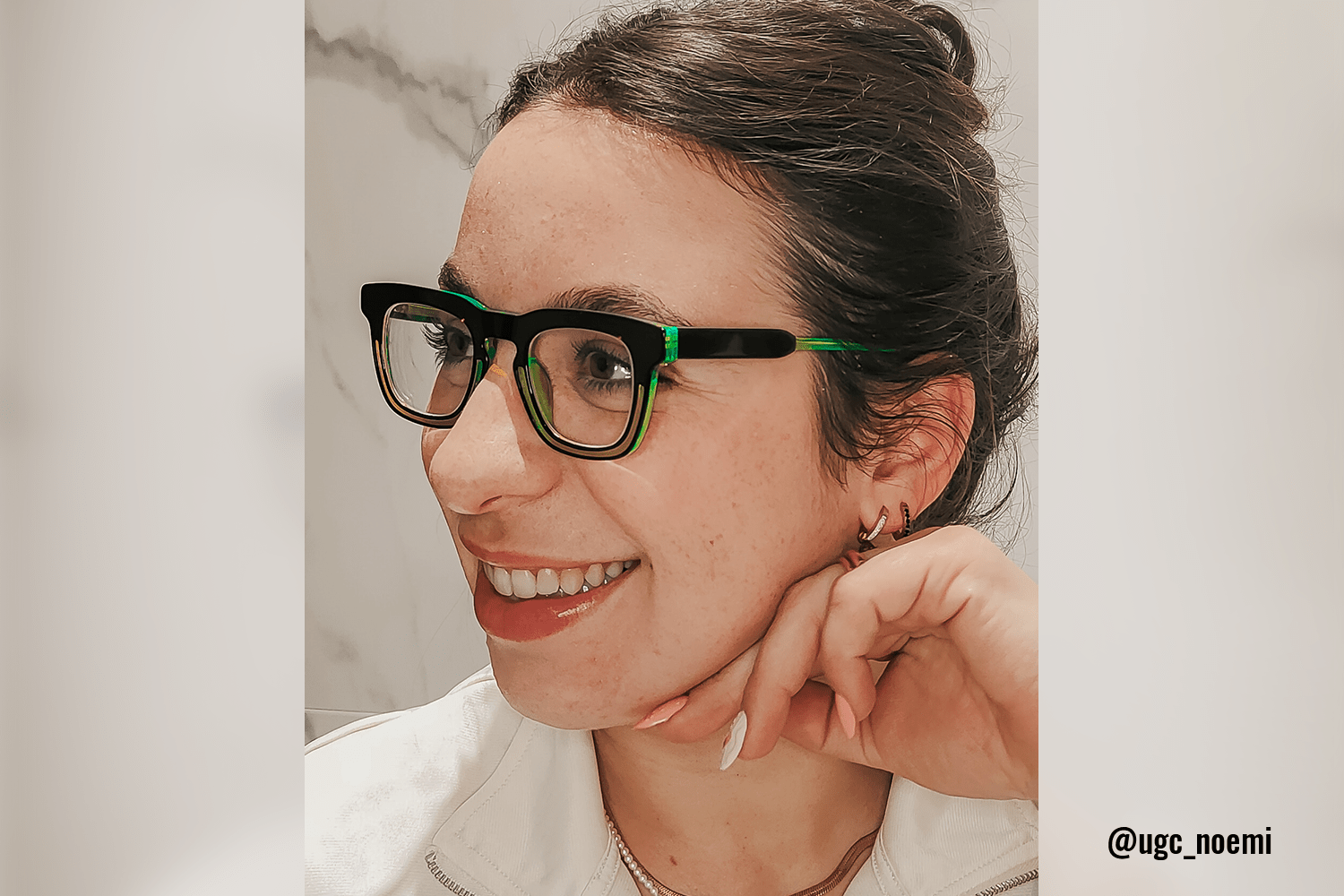 Baxter Square Black Green Eyeglasses | Fytoo Optical
