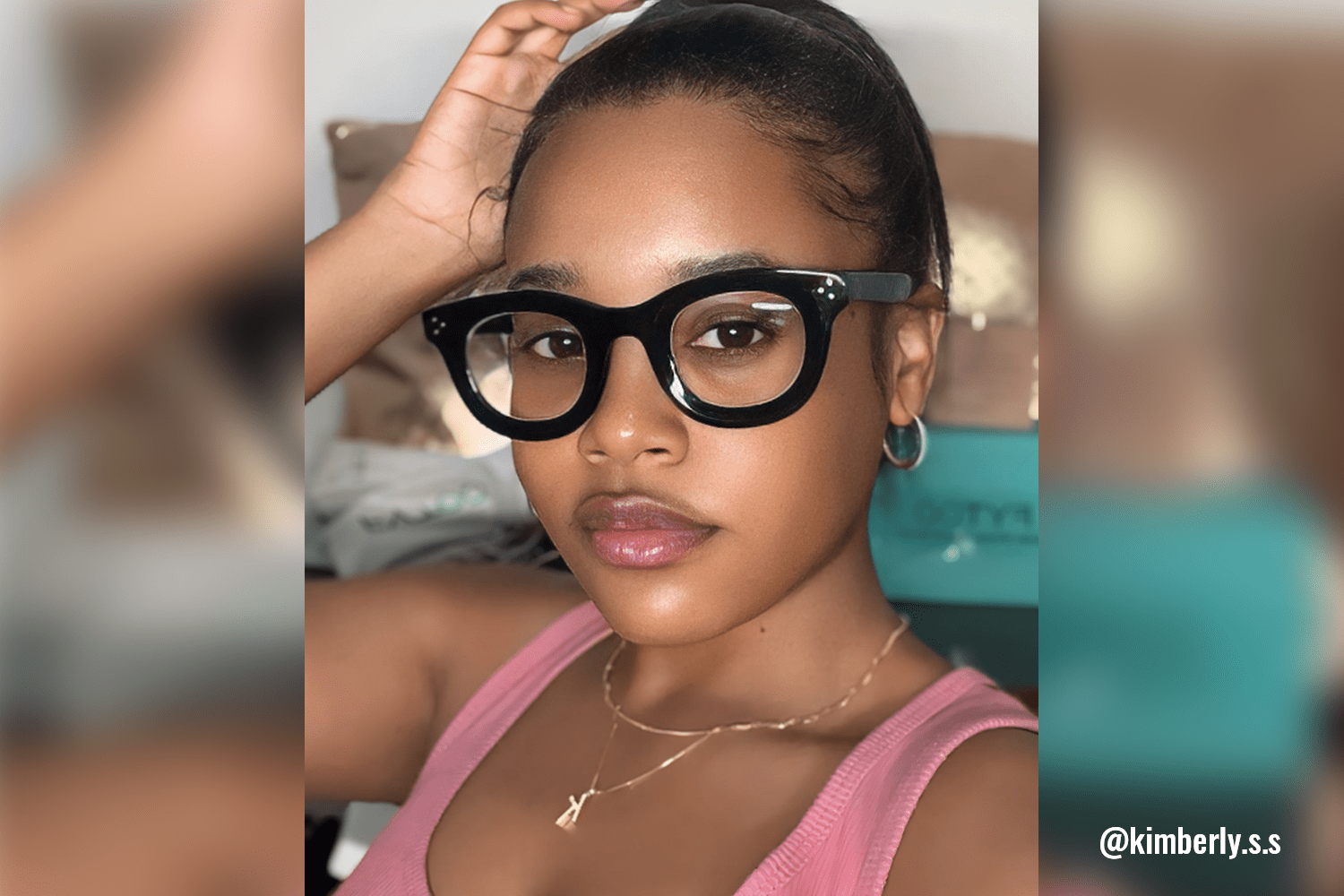 Qadira Round Black Eyeglasses | Fytoo Optical