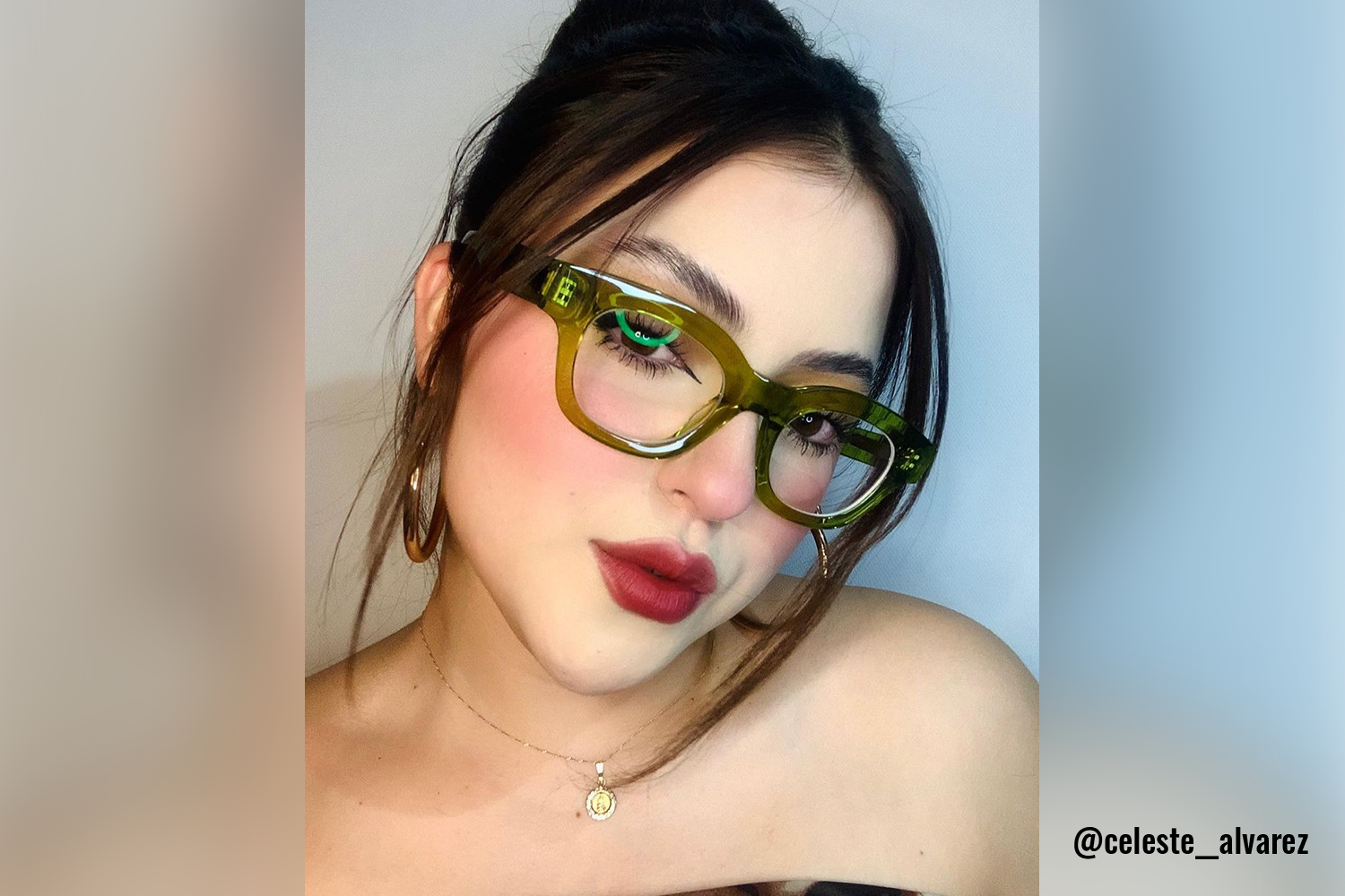 Ava Square Green Eyeglasses | Fytoo Optical