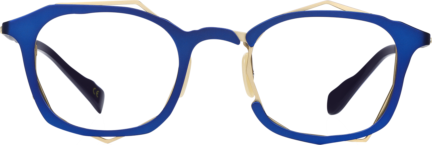 Anwen Geometric Blue Eyeglasses | Fytoo Optical