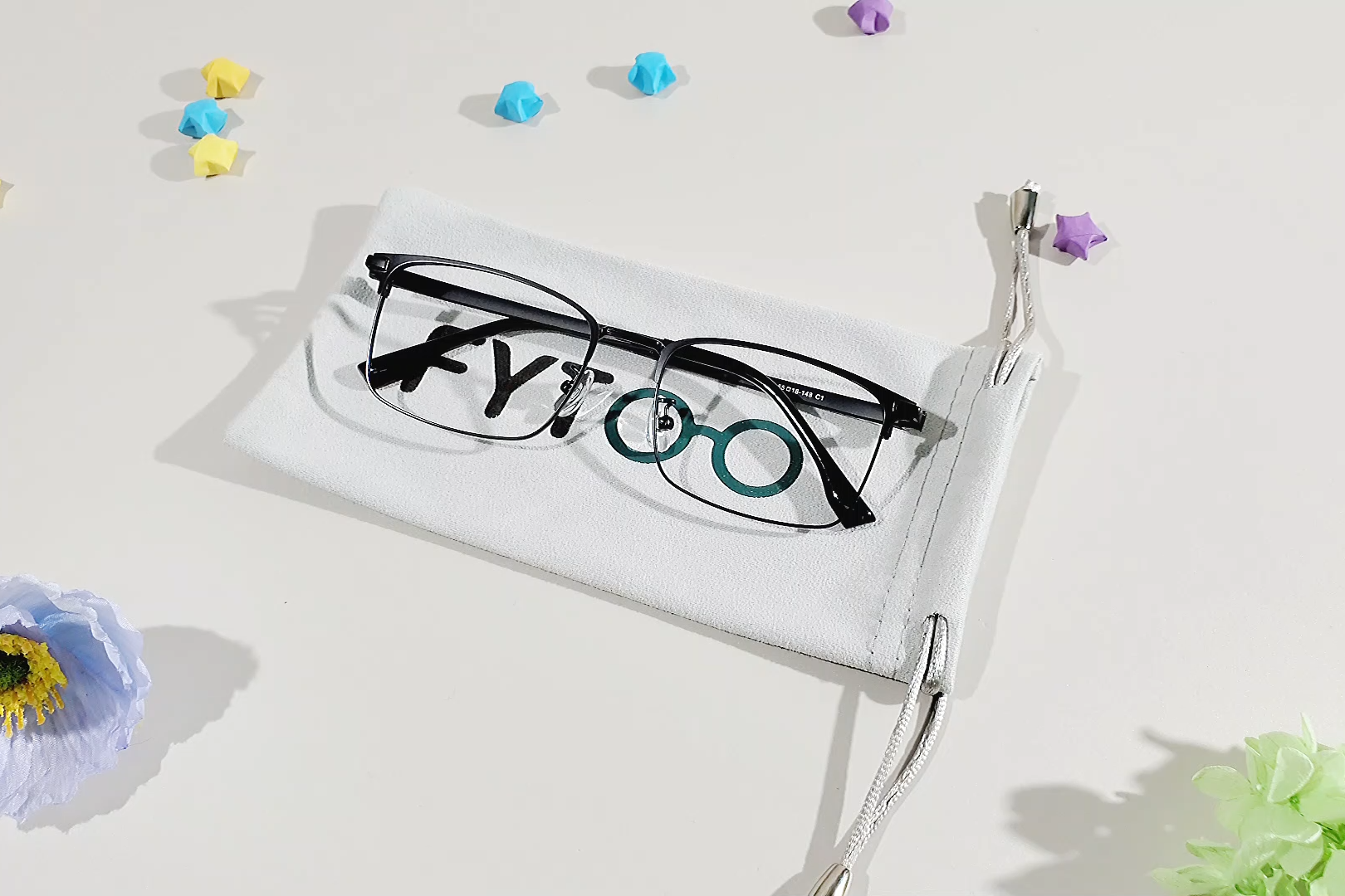 Titanium Full Rim Glasses, Rectangle Shape Glass Frames | Fytoo Optical