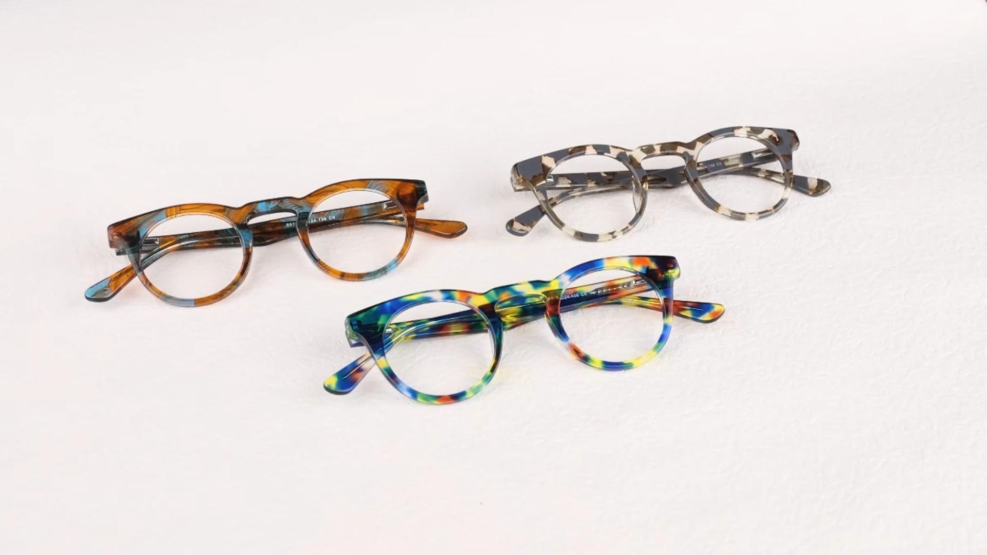 Conrad Round Multicolour Eyeglasses | Fytoo Optical