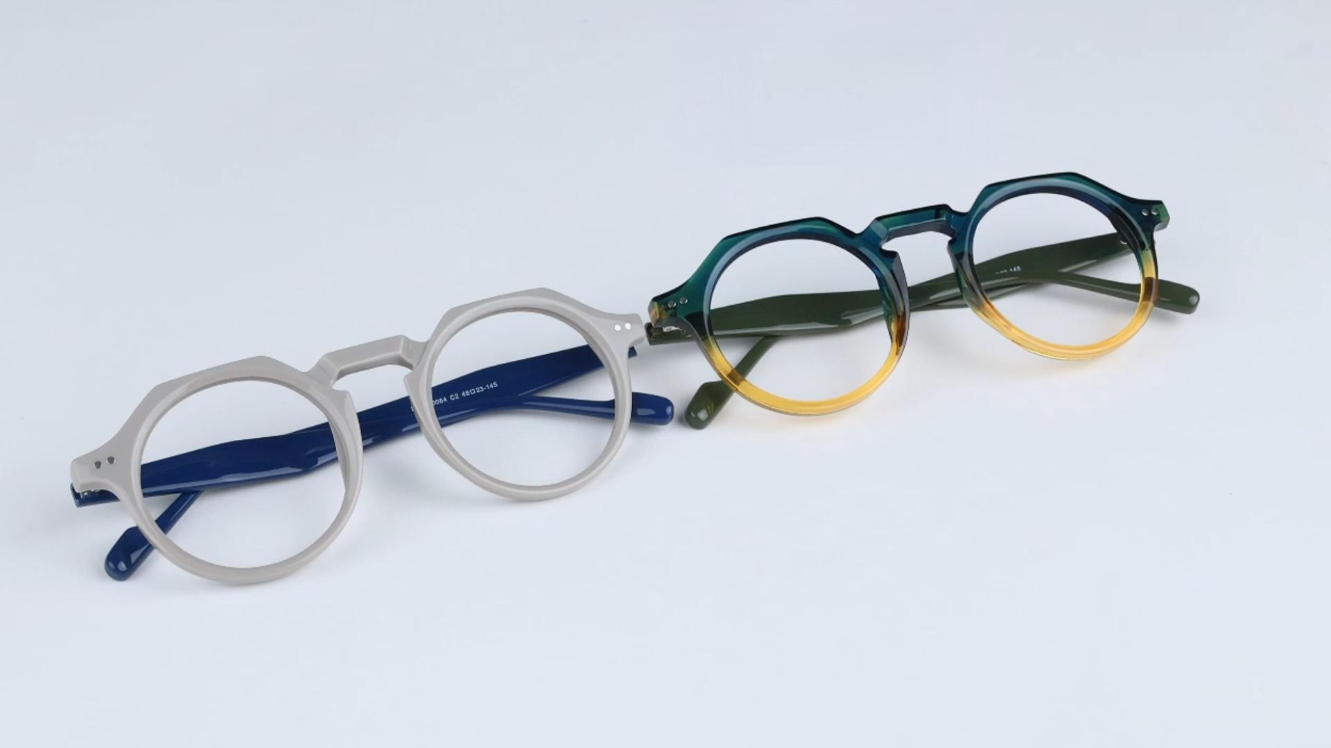 Luman Round Two-Tone Eyeglasses | Fytoo Optical