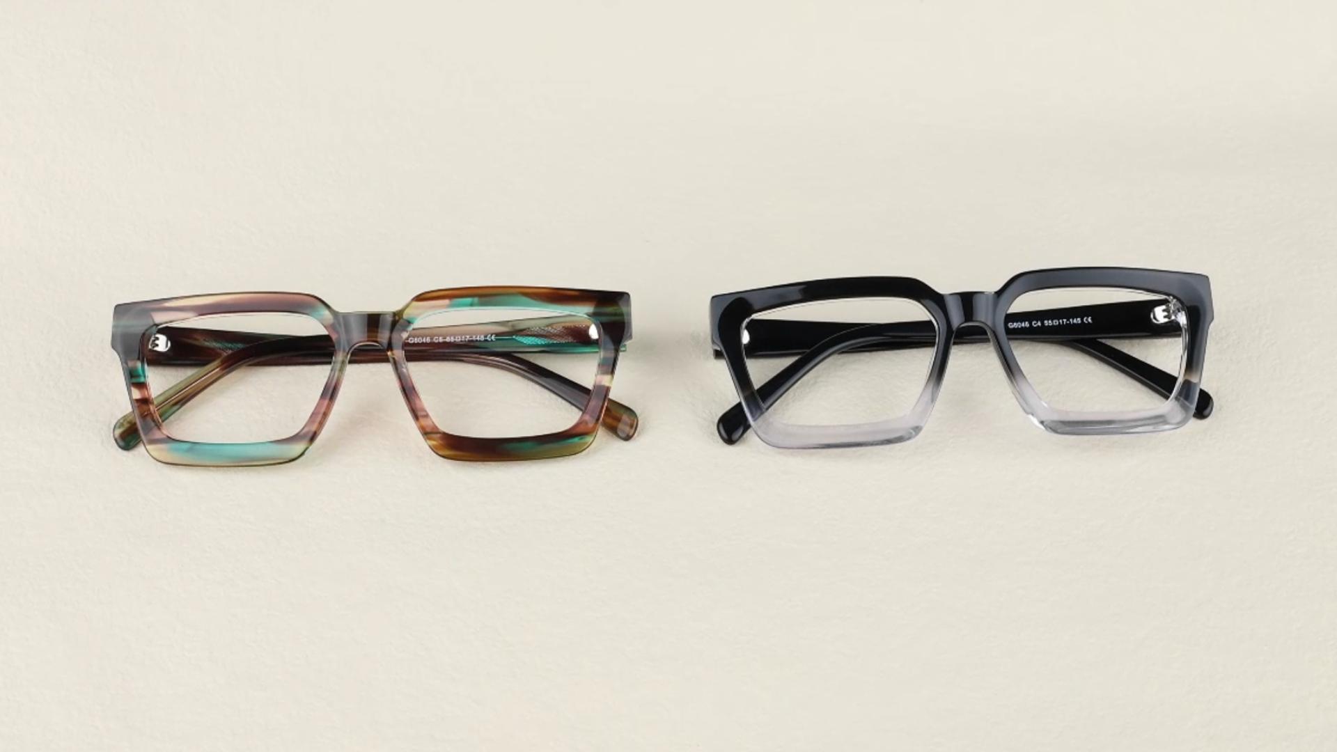 Alex Square Floral Eyeglasses | Fytoo Optical