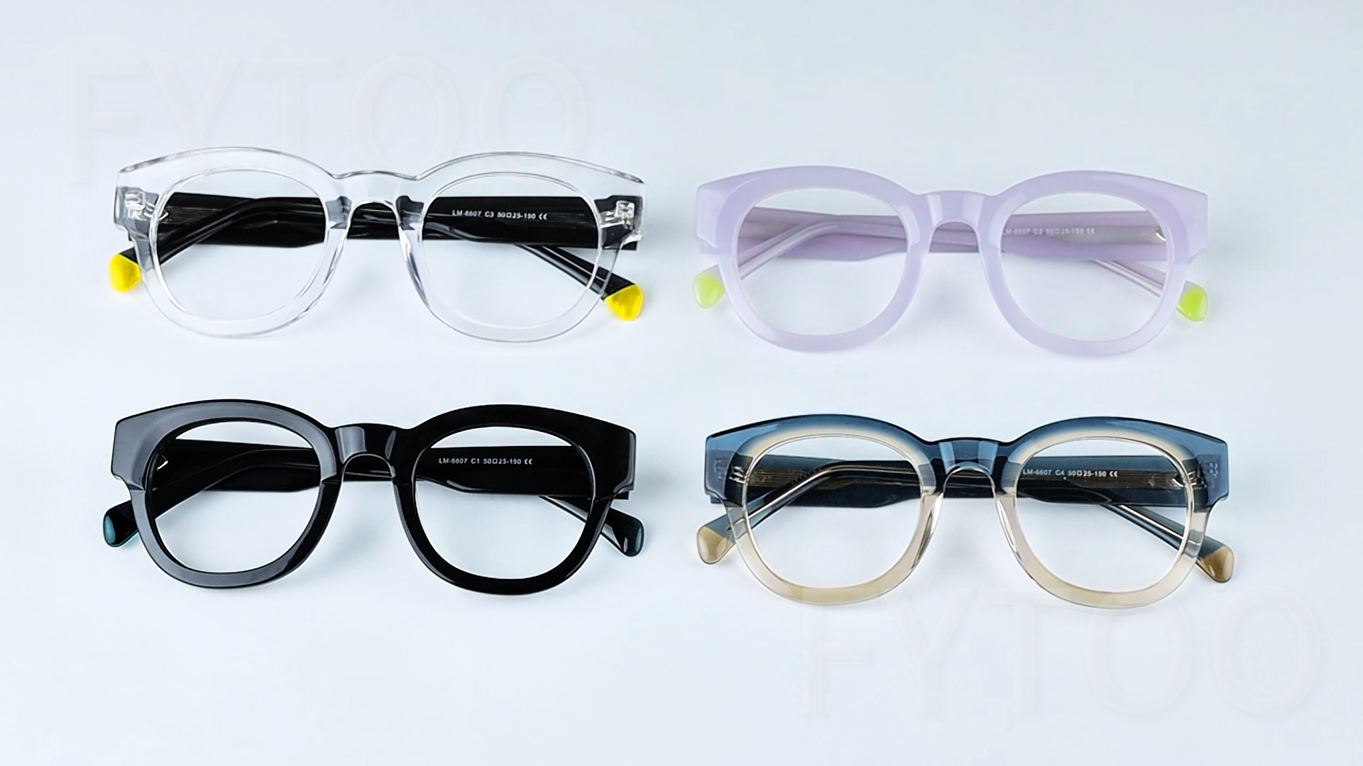 Kelsey Square Two-tone Eyeglasses | Fytoo Optical