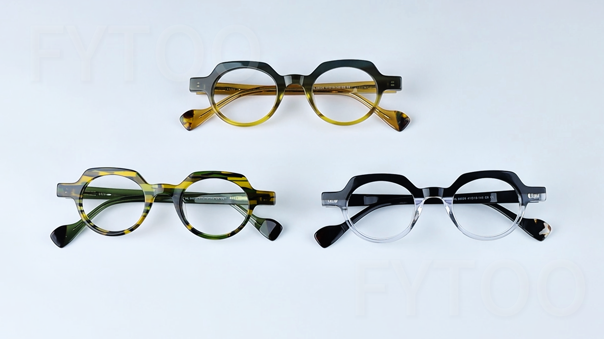 Lori Geometric Two-Tone Eyeglasses | Fytoo Optical