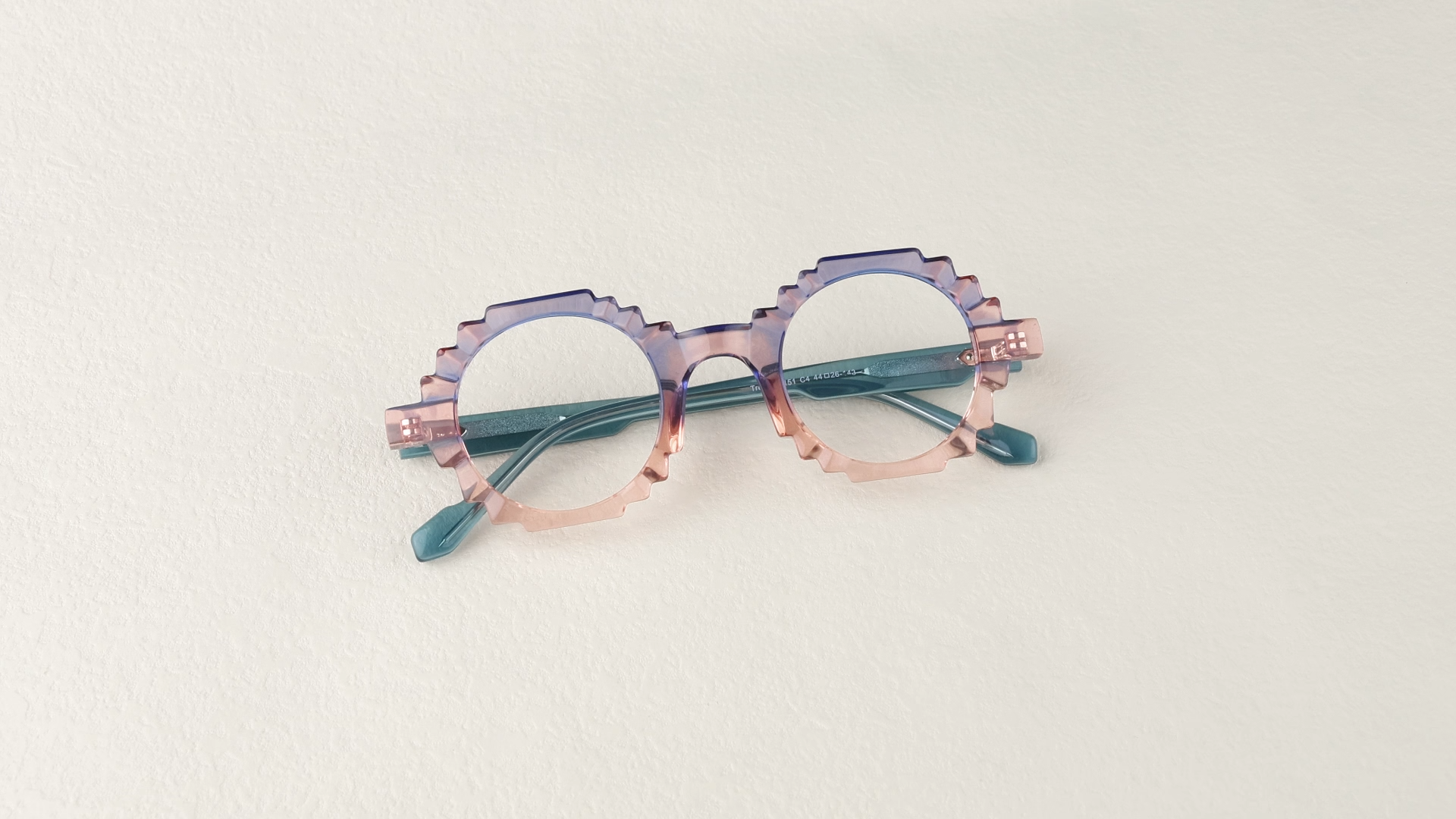 Melinda Geometric Two-Tone Eyeglasses | Fytoo Optical