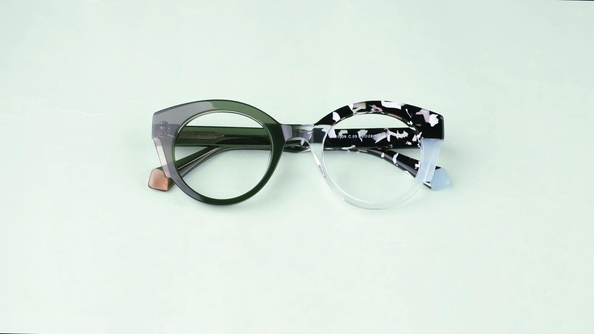 Minnie Geometric Two-Tone Eyeglasses | Fytoo Optical