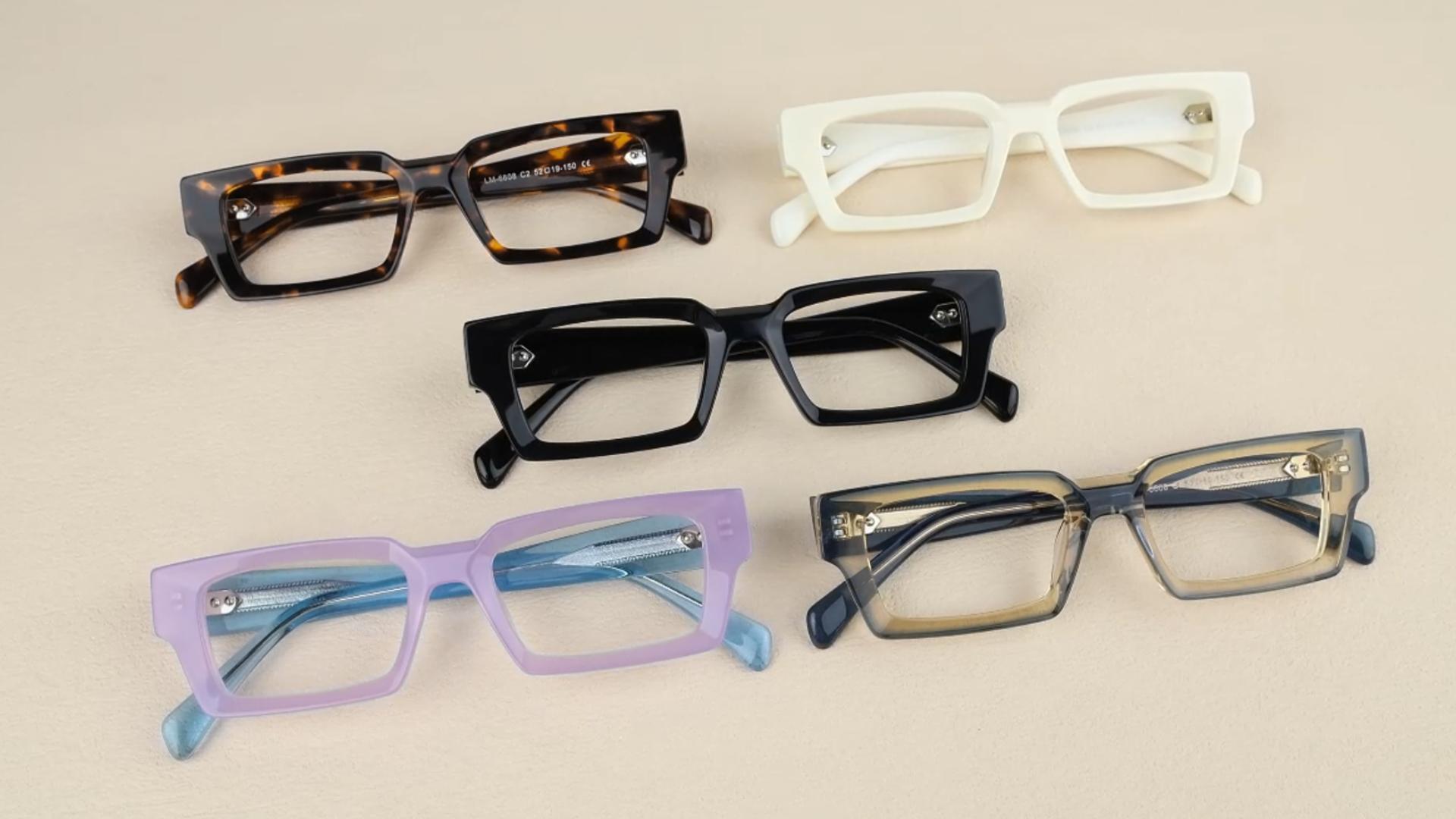 Treena Rectangle Two Tone Eyeglasses | Fytoo Optical